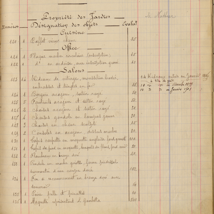 Inventaire, récolement et gestion des collections au CMN