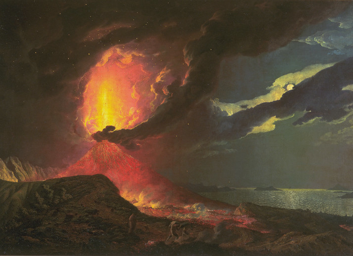 Une éruption monumentale du Vésuve par Pierre-Jacques Volaire