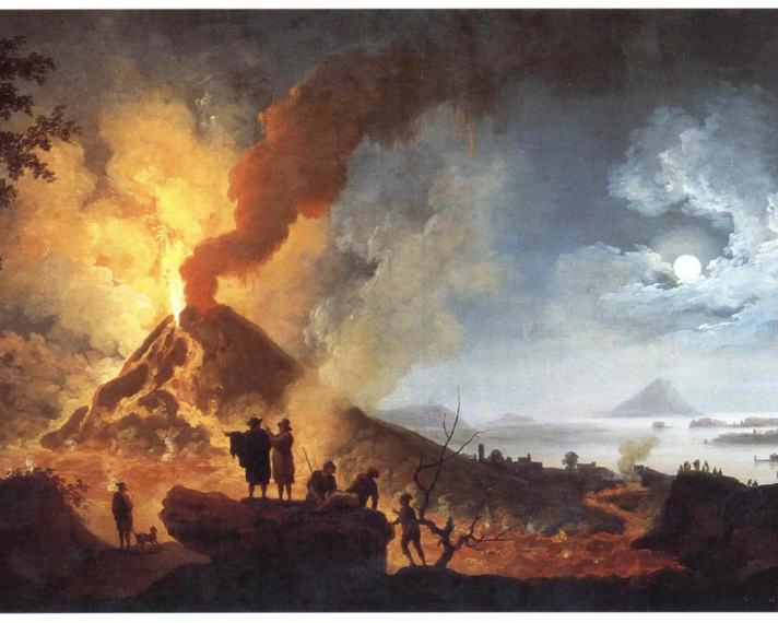 Une éruption monumentale du Vésuve par Pierre-Jacques Volaire