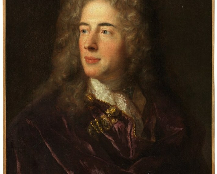 Un portrait d’homme en manteau bleu par François de Troy