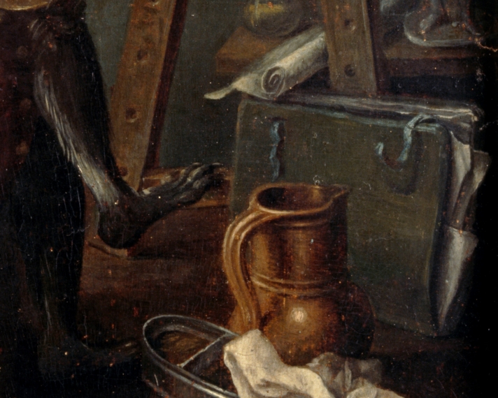 Le singe peintre d’après Jean-Siméon Chardin