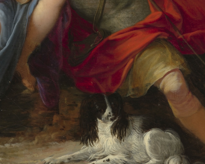 Endymion endormi sur les genoux de Diane par Nicolas Bertin